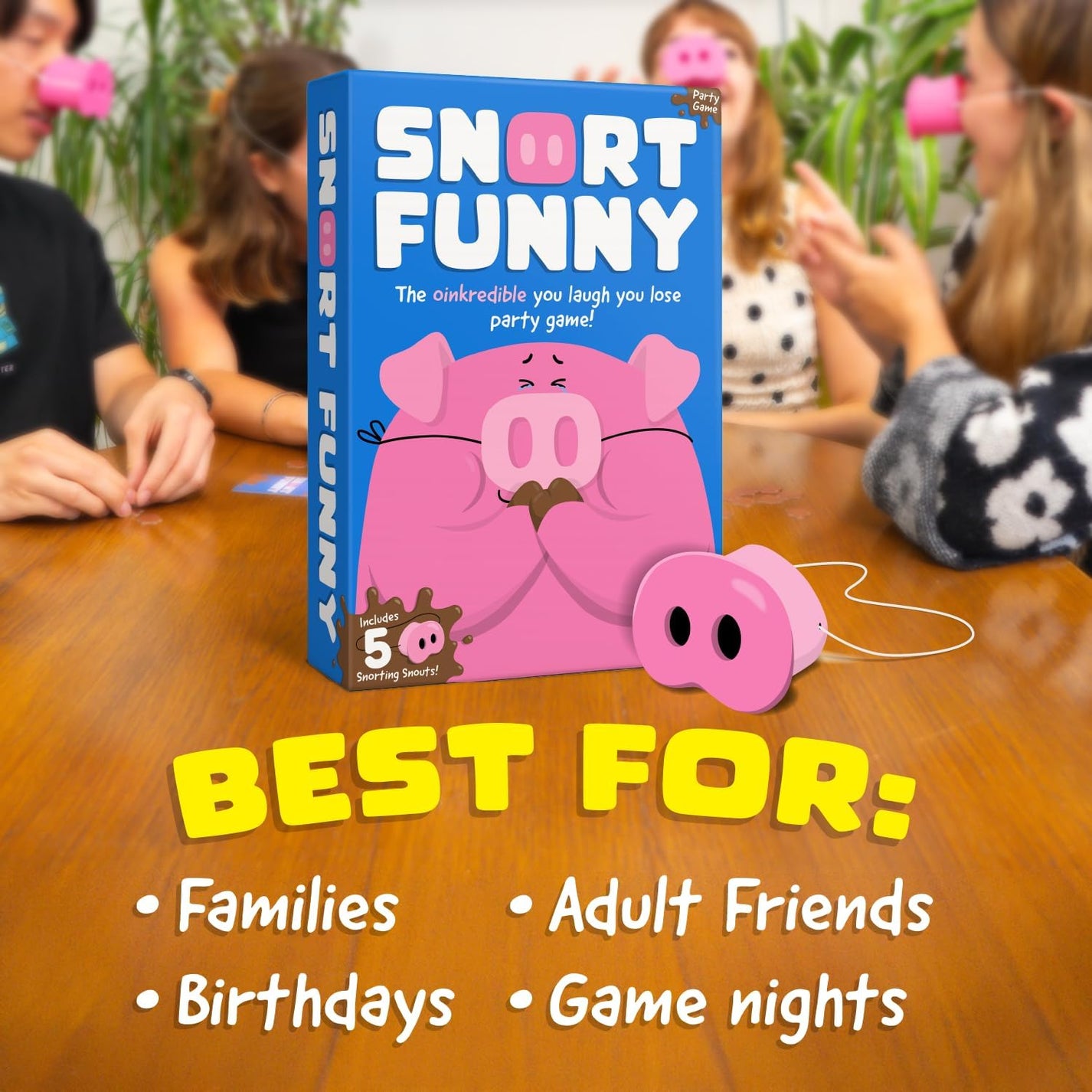 🔥LAST DAY 49% OFF🔥Snort Funny – The Oinkcredible You Laugh You Lose ...