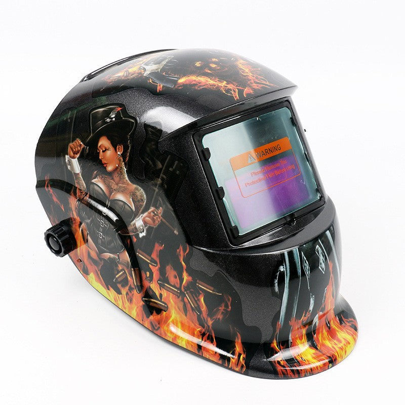 Welding Helmet Auto Darkening : True Color Solar Powered Hood with ...